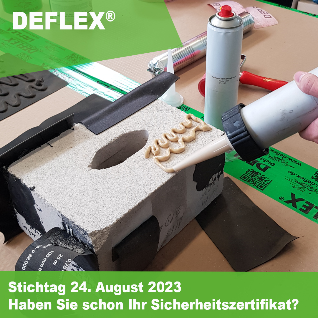 Safety training for PU adhesives - DEFLEX®-Dichtsysteme GmbH